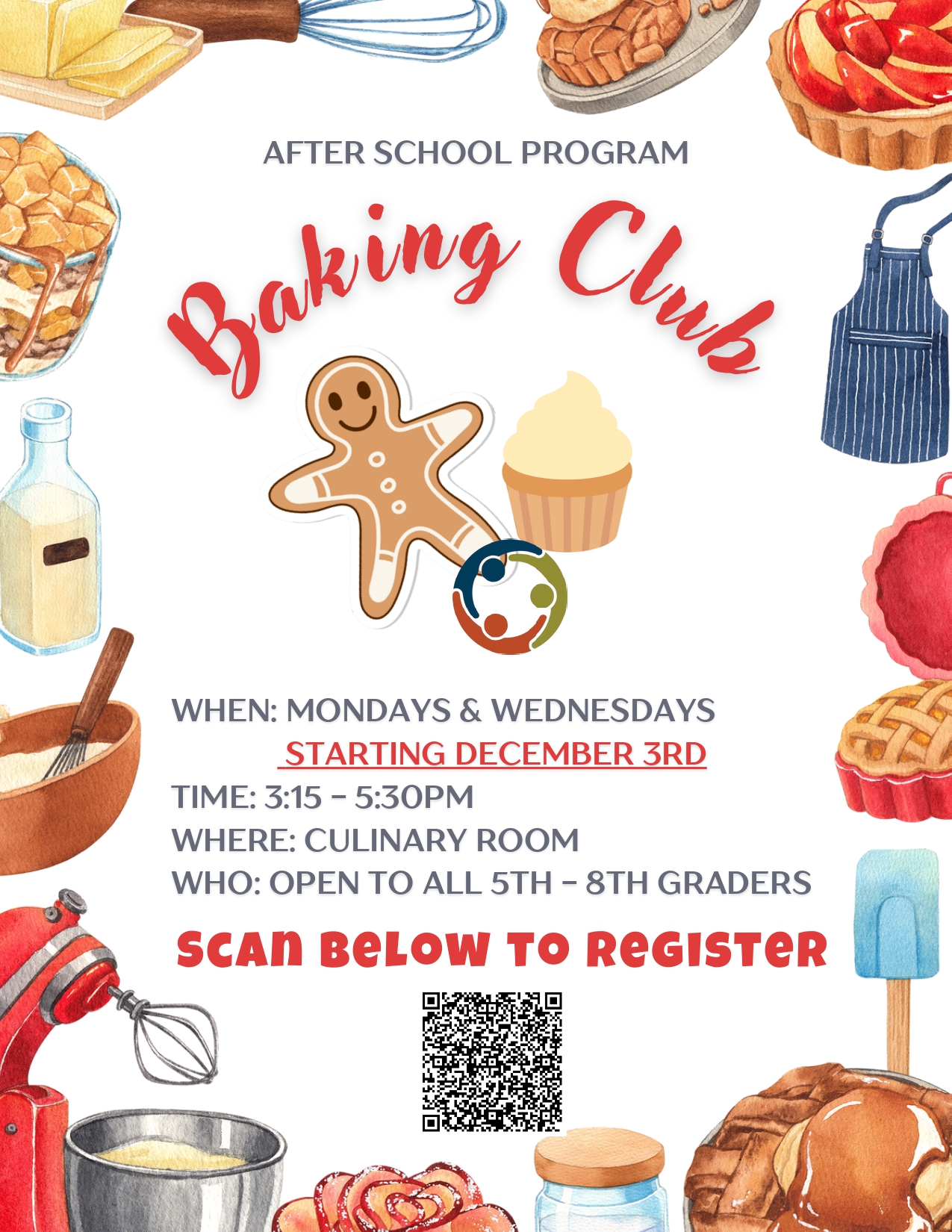 Baking with the After School Program - Lopez Island Family Resource Center